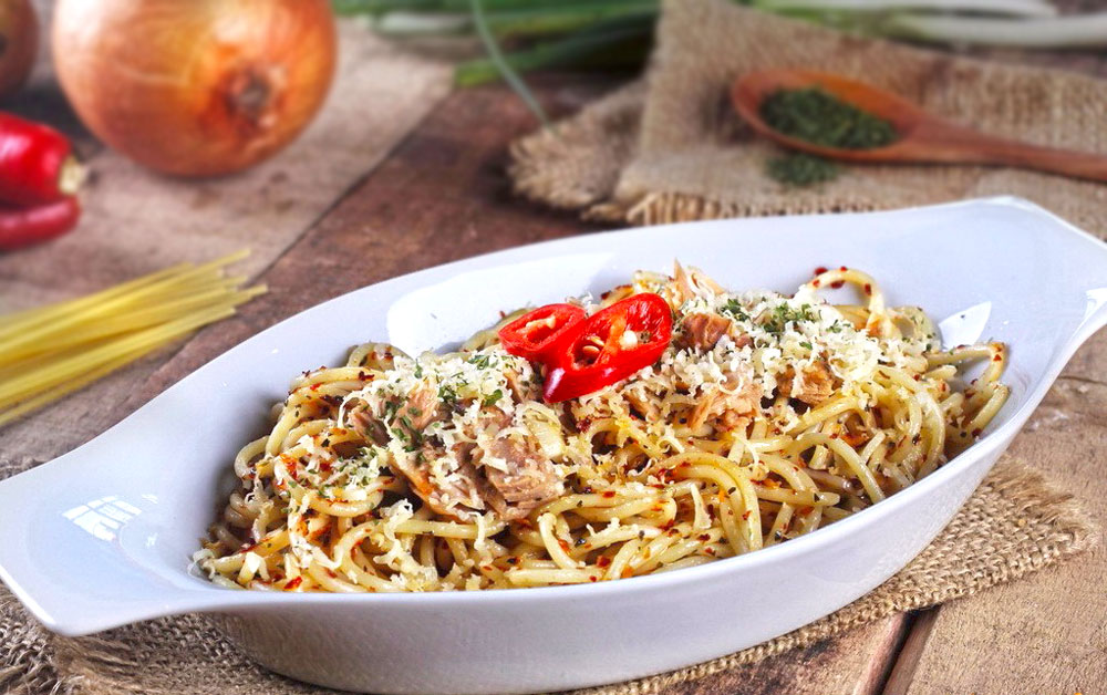 Menu spagetti laris manis di Waroenk Resto dan Cafe | Makassar Kuliner
